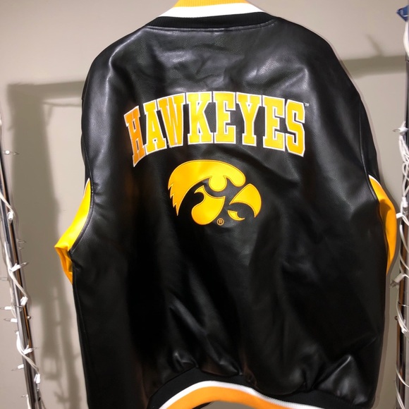 Jackets & Coats | Leather University Of Iowa Letterman Jacket | Poshmark